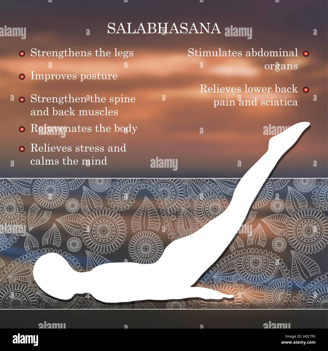 Yoga pose infographics, benefits of practice Stock Vector Image & Art ...