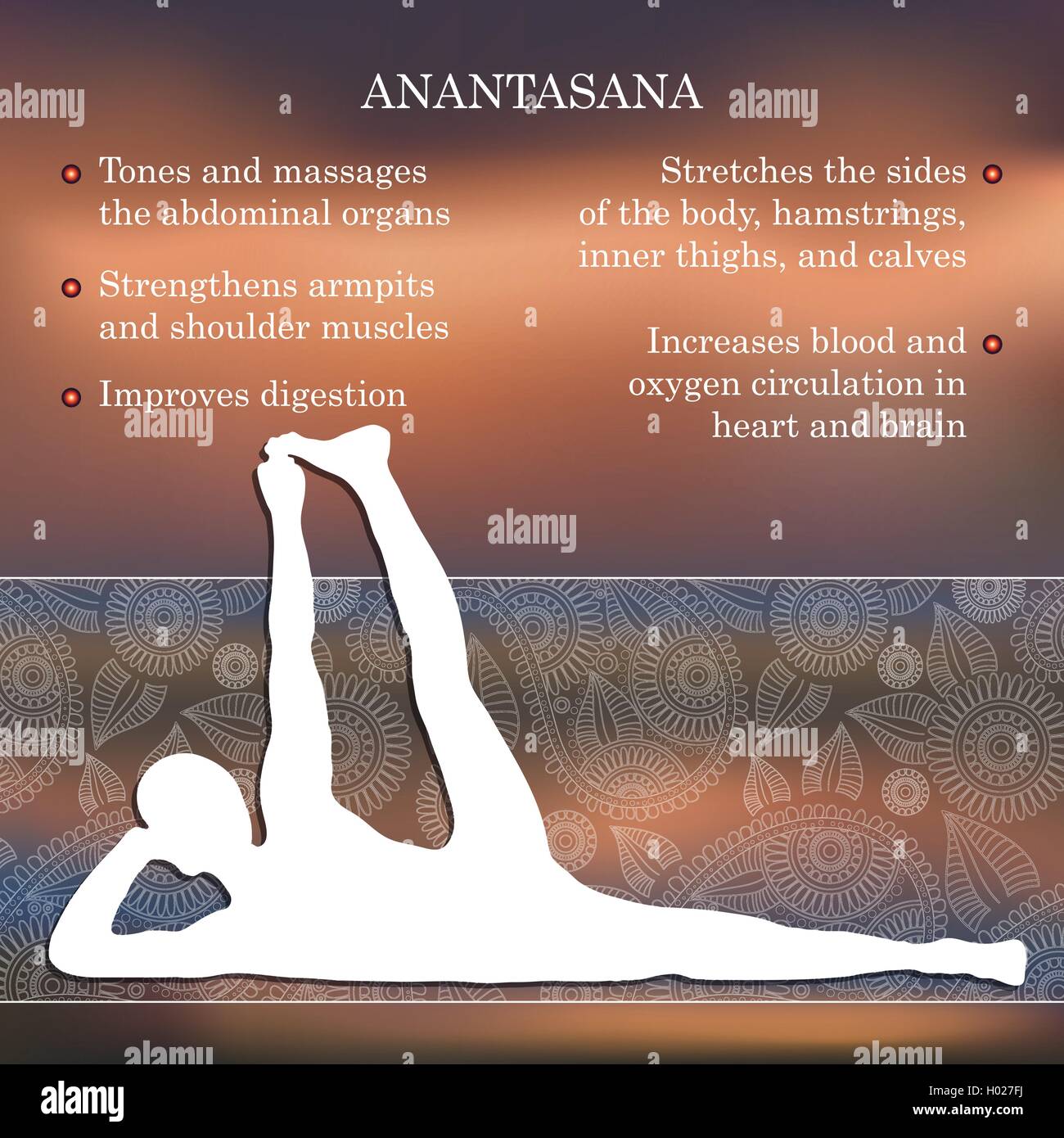 Yoga pose infographics, benefits of practice Stock Vector Image & Art ...