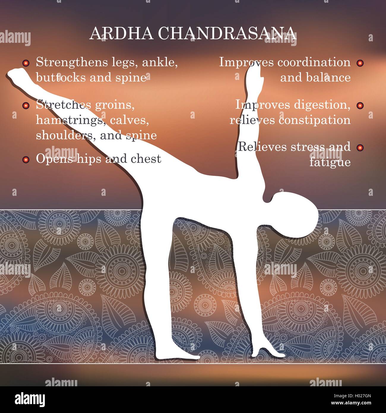 Yoga pose infographics, benefits of practice Stock Vector Image & Art ...