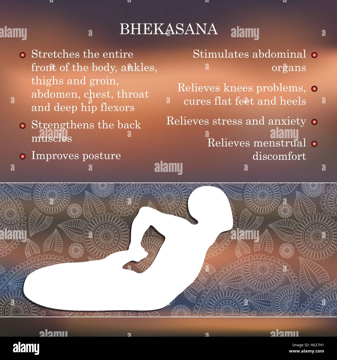 Yoga pose infographics, benefits of practice Stock Vector Image & Art ...