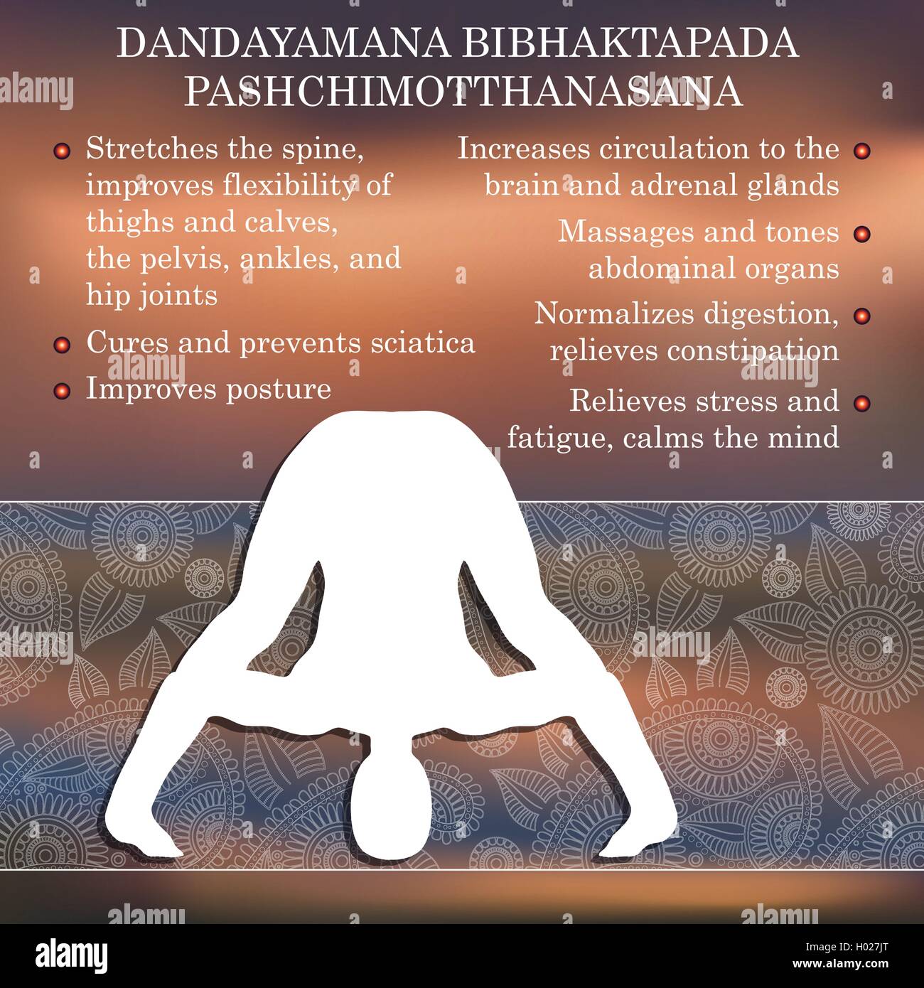 Yoga pose infographics, benefits of practice Stock Vector Image & Art ...