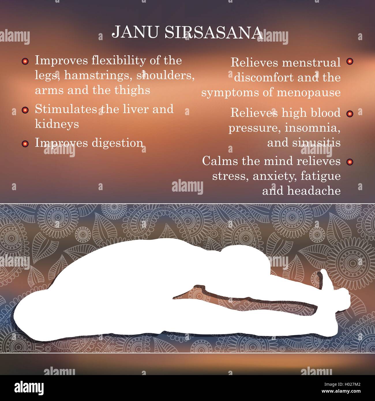 Yoga pose infographics, benefits of practice Stock Vector Image & Art ...