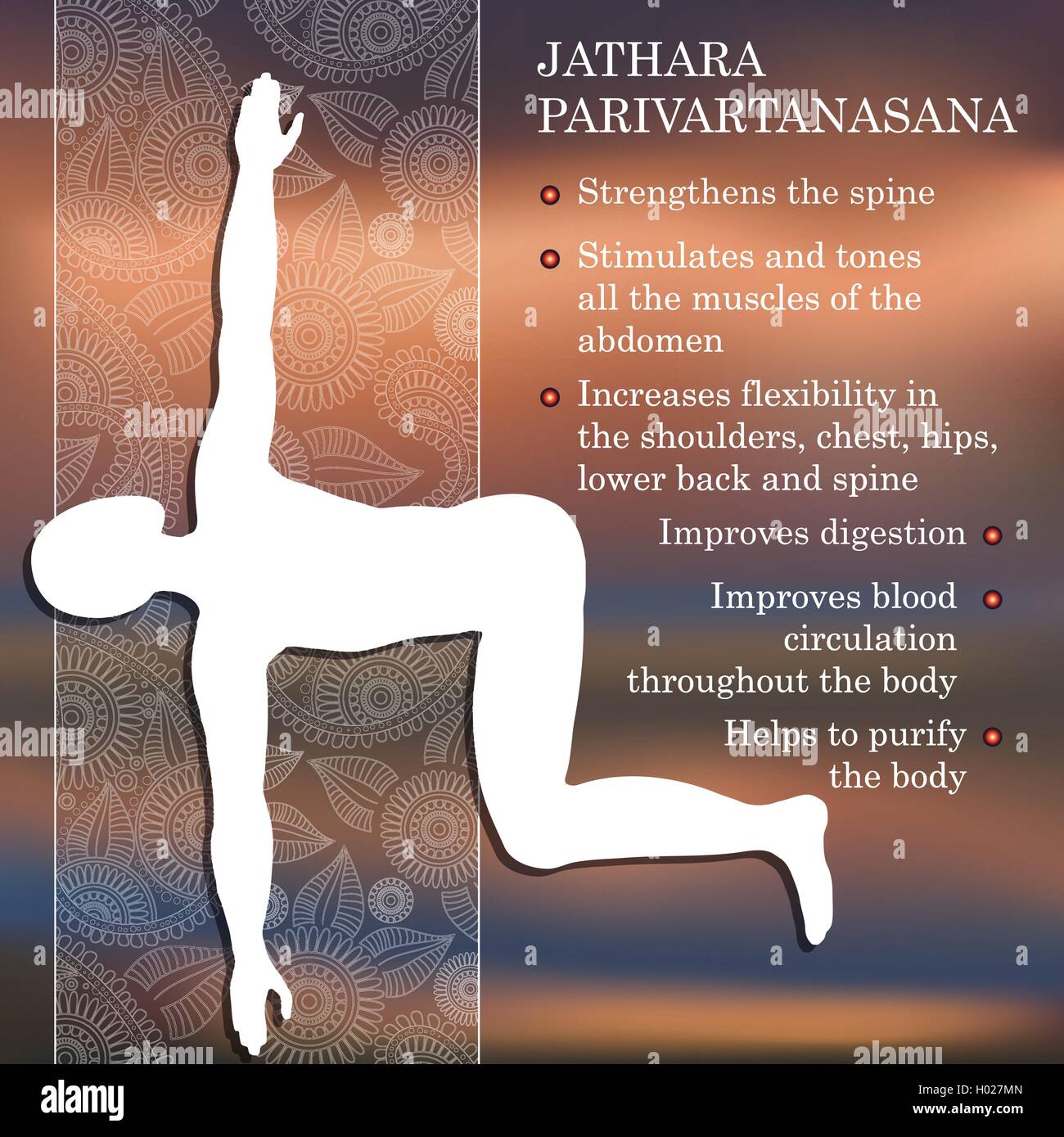 Yoga pose infographics, benefits of practice Stock Vector Image & Art ...