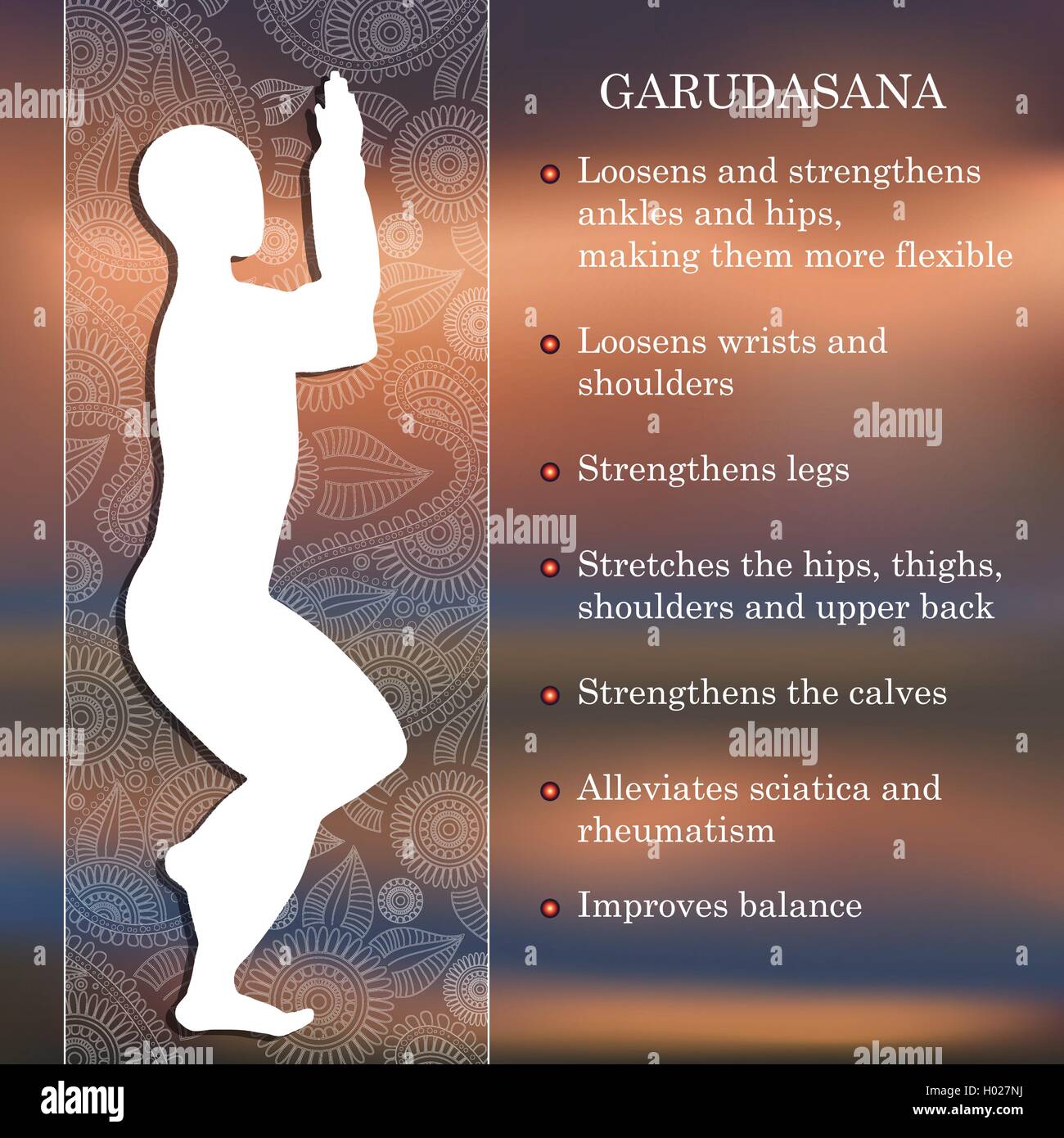 Yoga Pose Infographics Benefits Practice High Resolution Stock ...