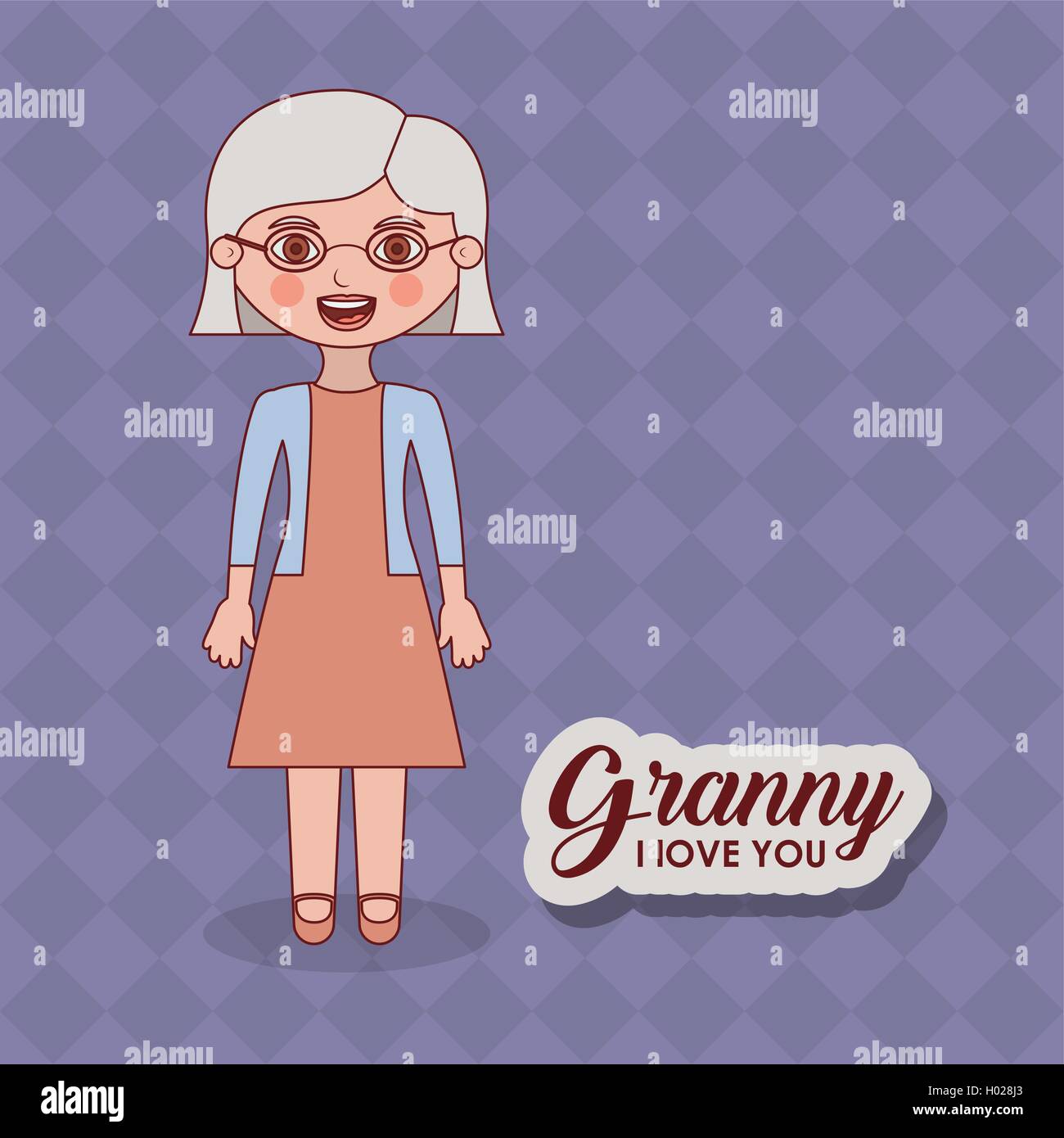 Granny Cartoon High Resolution Stock Photography and Images - Alamy