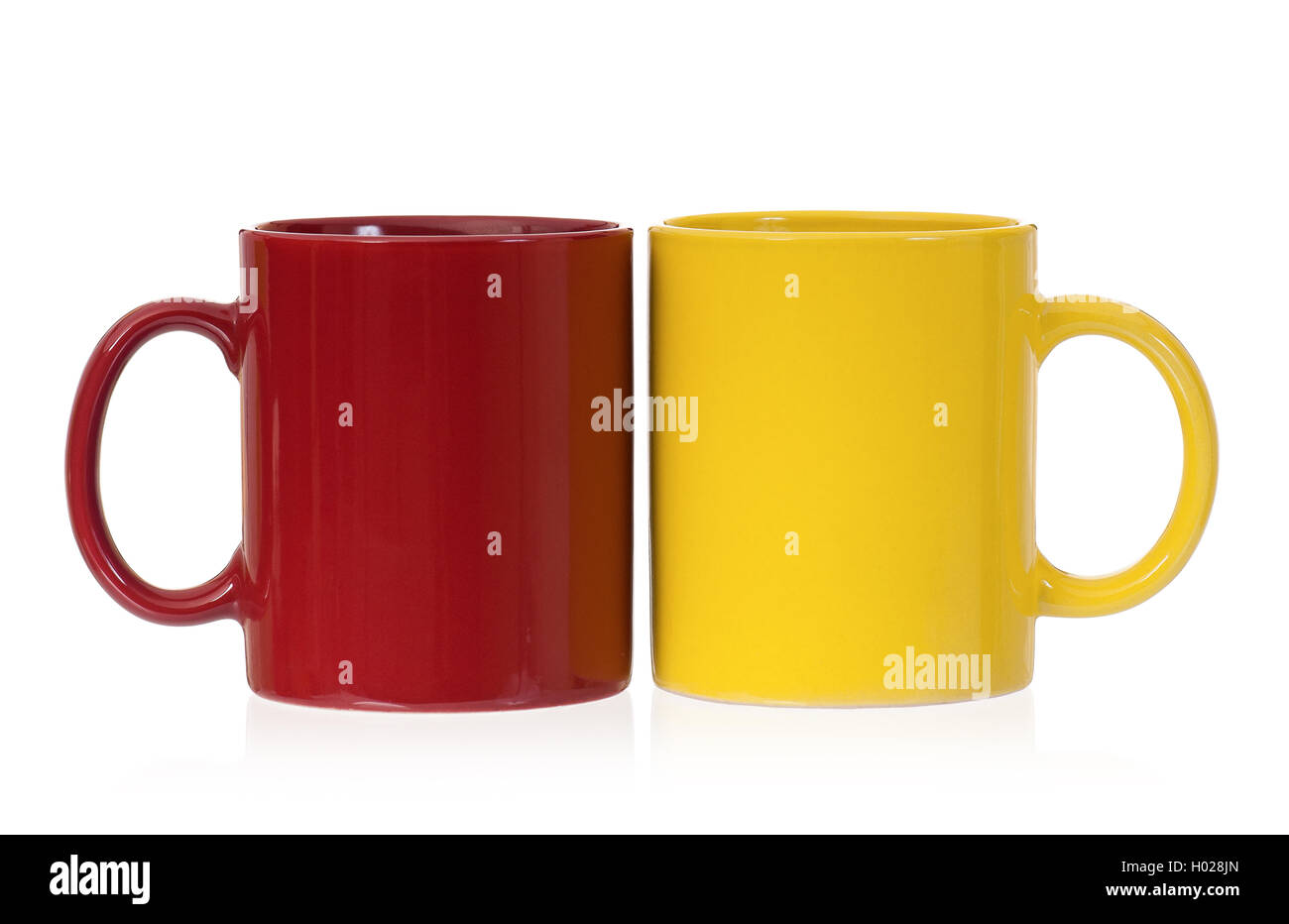 Two color coffee cups Stock Photo - Alamy