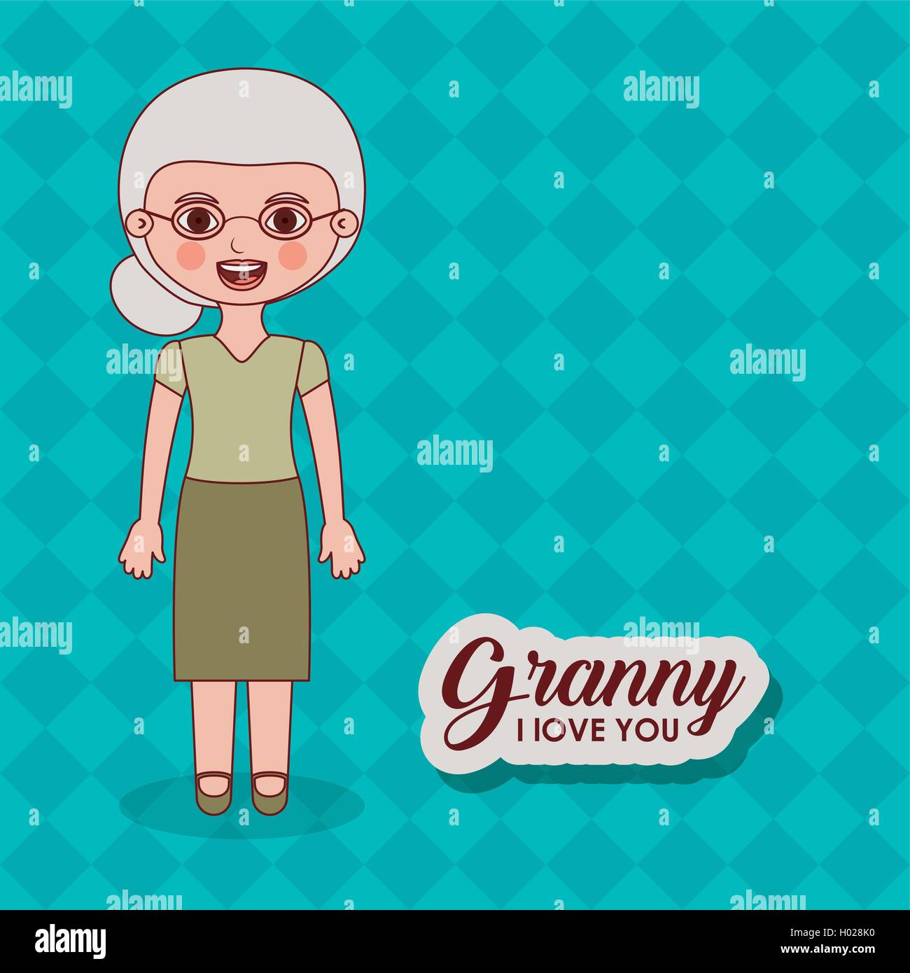 Grandmother granny cartoon design Stock Vector Image & Art - Alamy