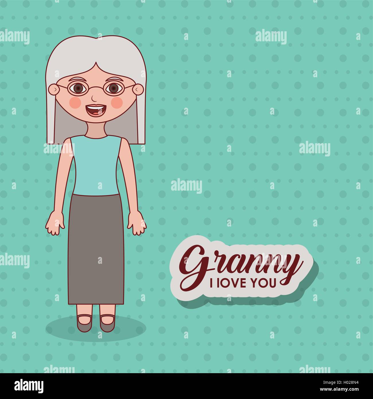 Granny Cartoon High Resolution Stock Photography and Images - Alamy