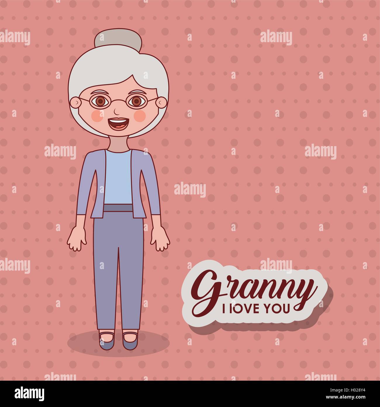 Granny Cartoon High Resolution Stock Photography and Images - Alamy