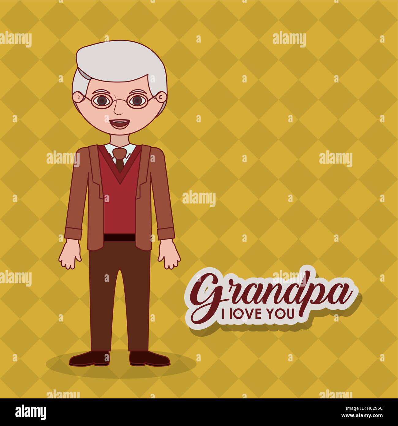 Grandfather grandpa cartoon design Stock Vector Image & Art - Alamy