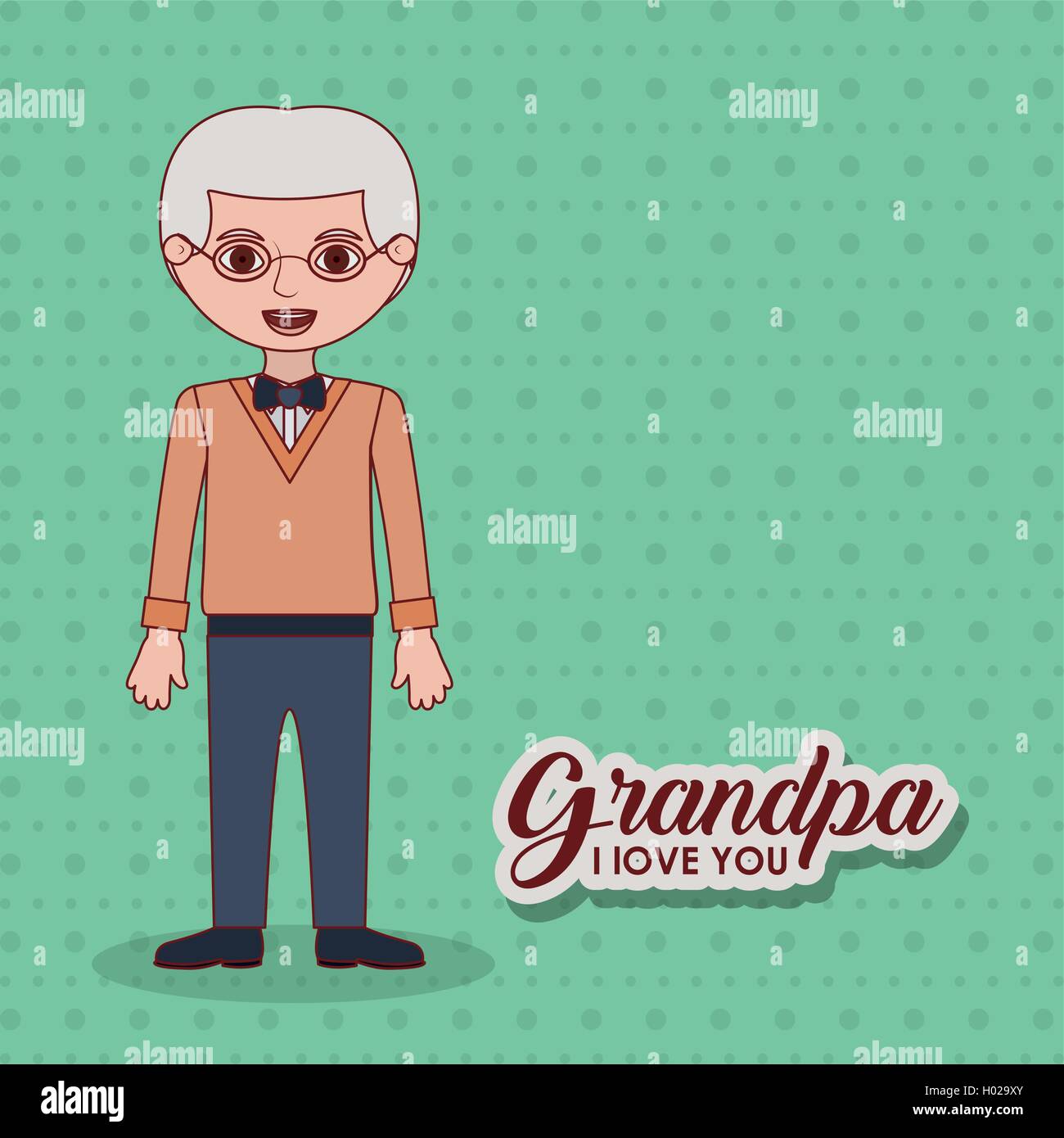 Grandfather grandpa cartoon design Stock Vector Image & Art - Alamy