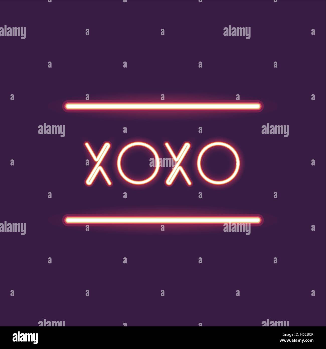 Neon font text design Stock Vector Image & Art - Alamy