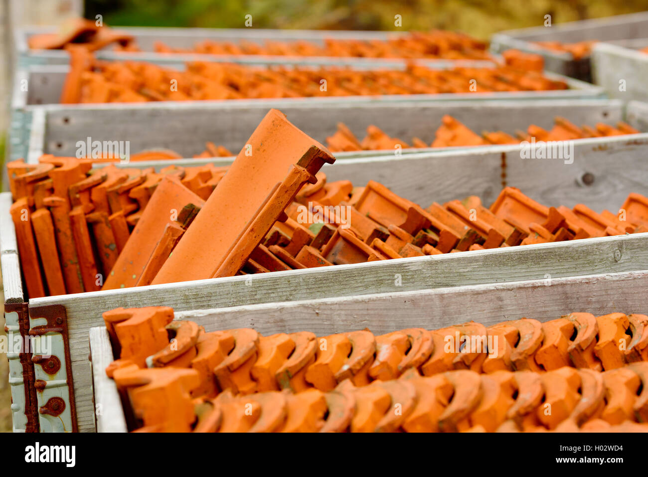 Red roof tiles hi-res stock photography and images - Alamy