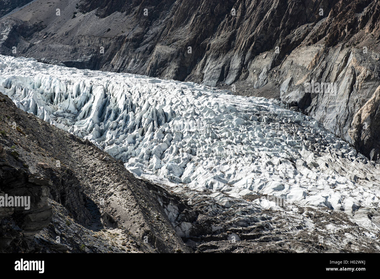Ghulkin Glacier, near Bortih lake in Pakistan Stock Photo - Alamy