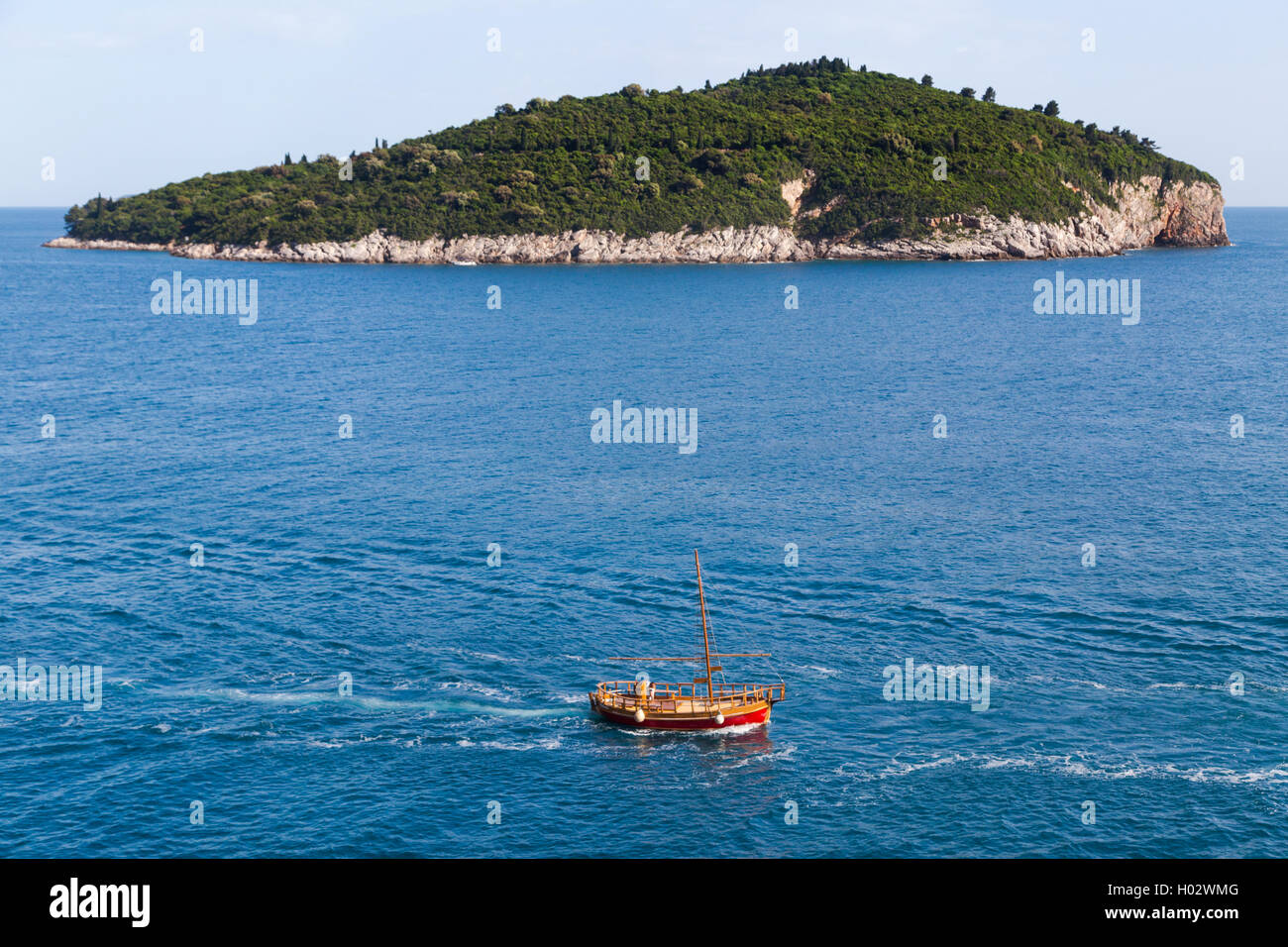 Lokrum boat hi-res stock photography and images - Alamy