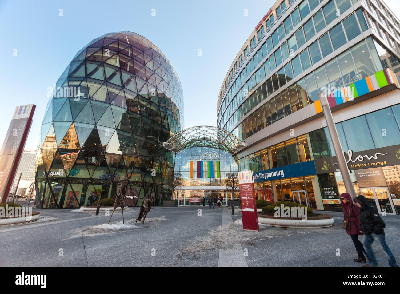 BRATISLAVA, SLOVAKIA - JANUARY 6, 2015: Galleria Eurovea shopping ...