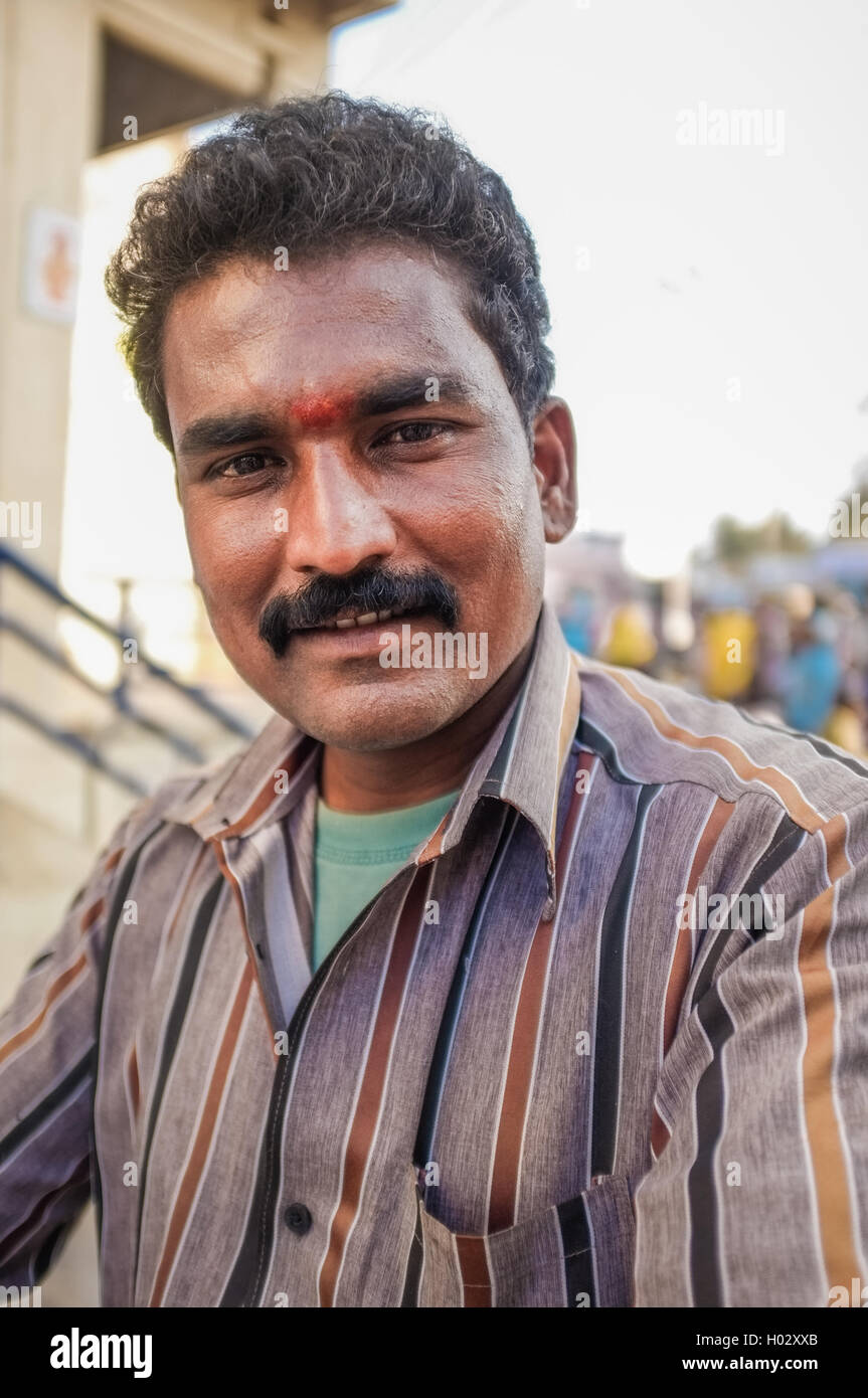 Man on typical indian street hi-res stock photography and images - Alamy