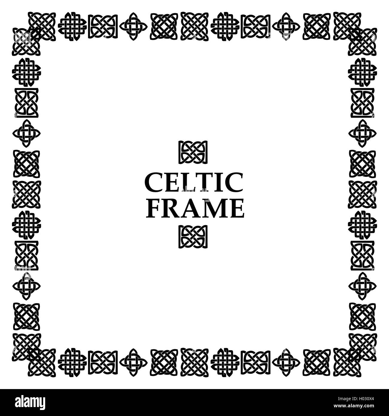 Celtic knot square frame Stock Vector Image & Art - Alamy