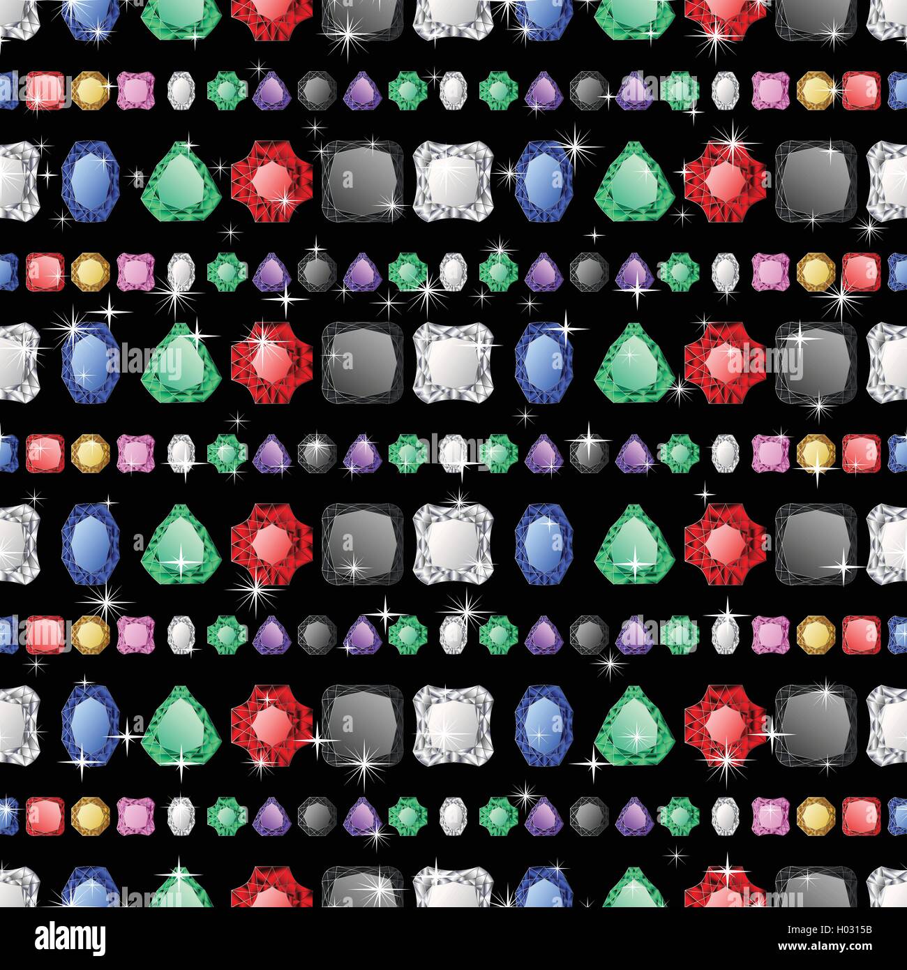 Diamonds seamless pattern Stock Vector Image & Art - Alamy