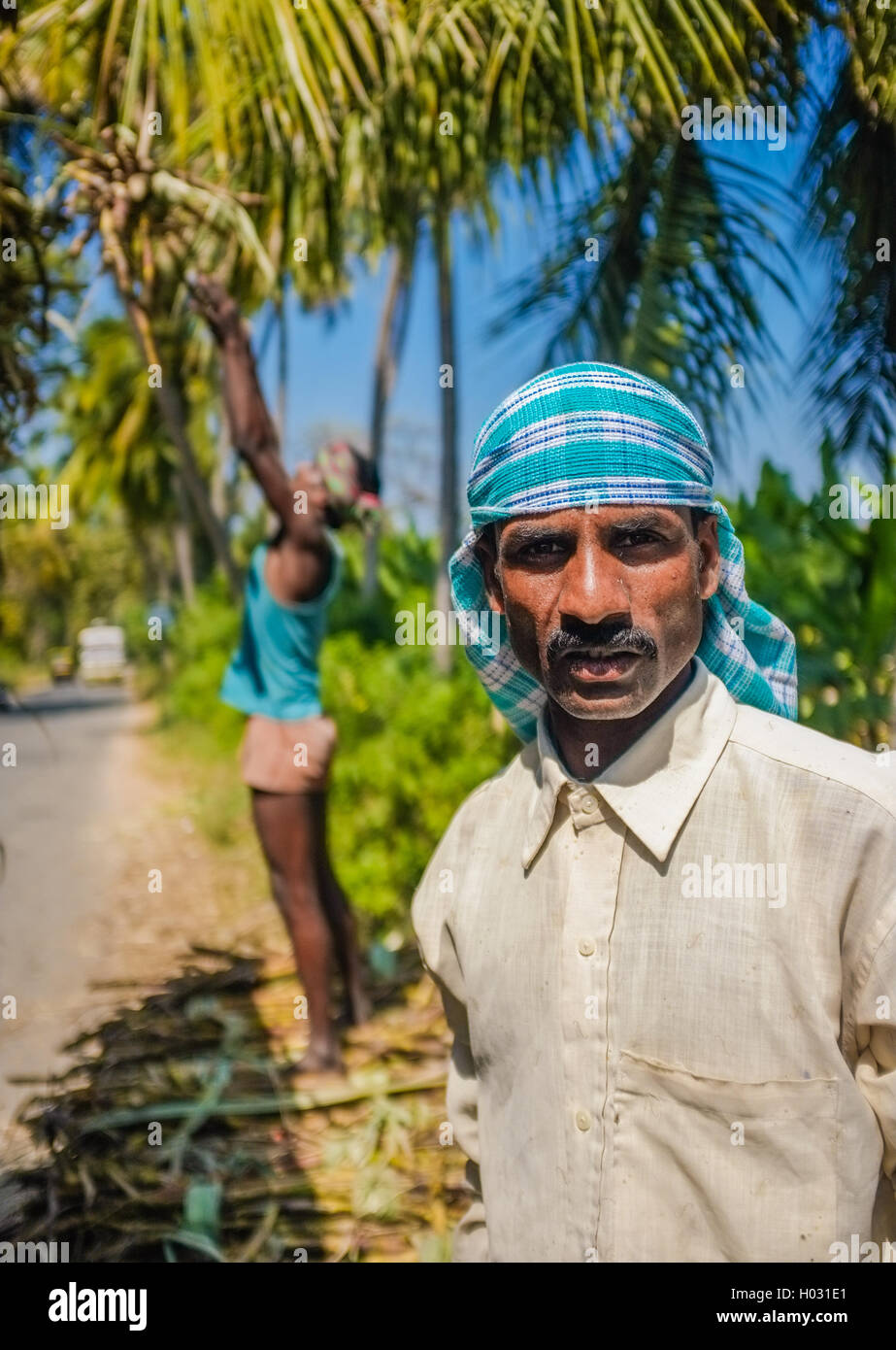 Indian man portrait countryside hi-res stock photography and images - Alamy