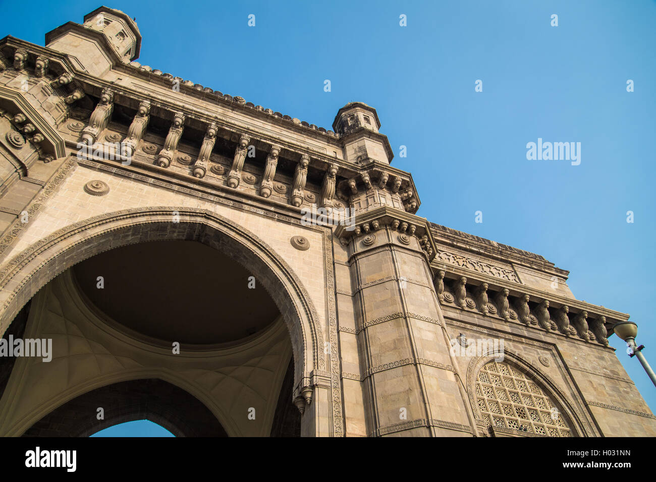 The Gateway of India, a monument built during the British Raj in Mumbai ...