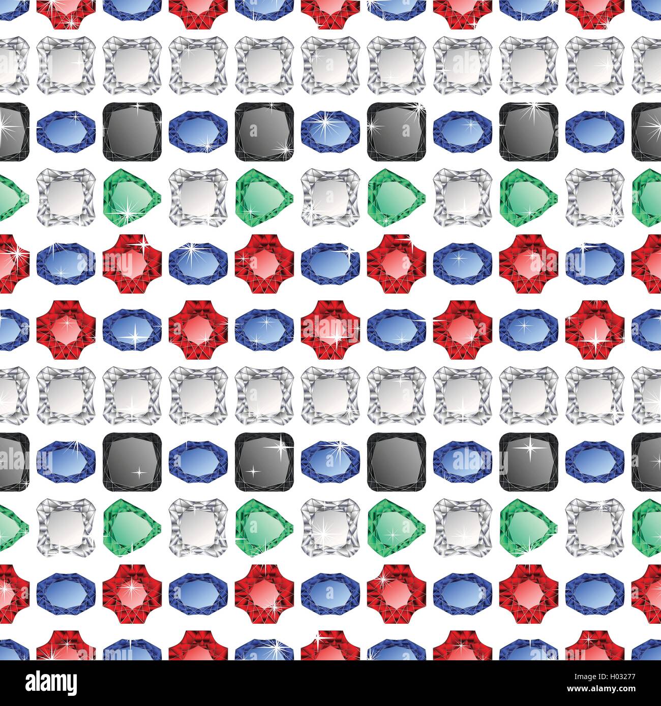 Diamonds seamless pattern Stock Vector Image & Art - Alamy