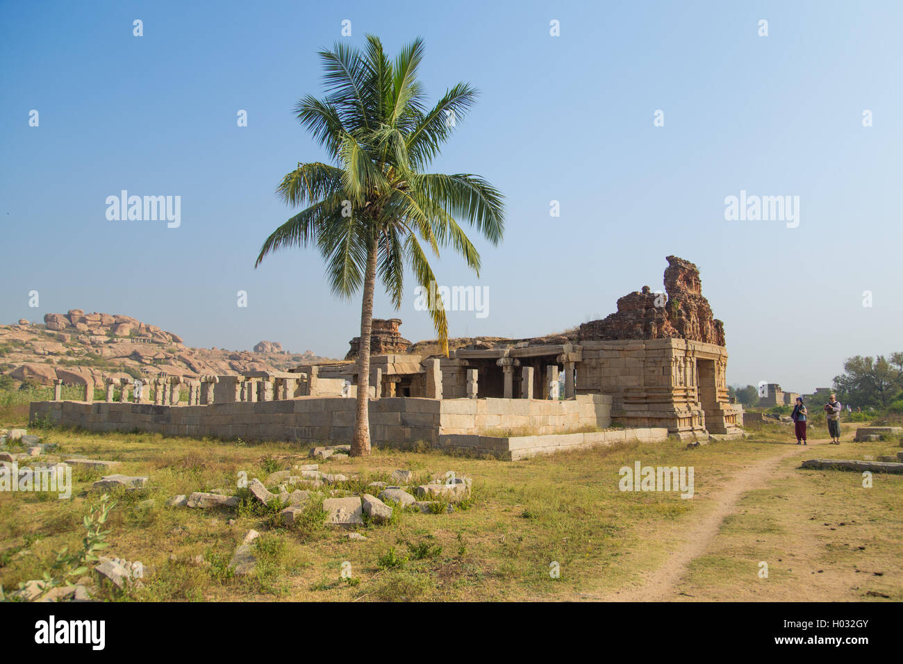 HAMPI, INDIA - 30 JANUARY 2015: Ruins of Hampi are a UNESCO World ...