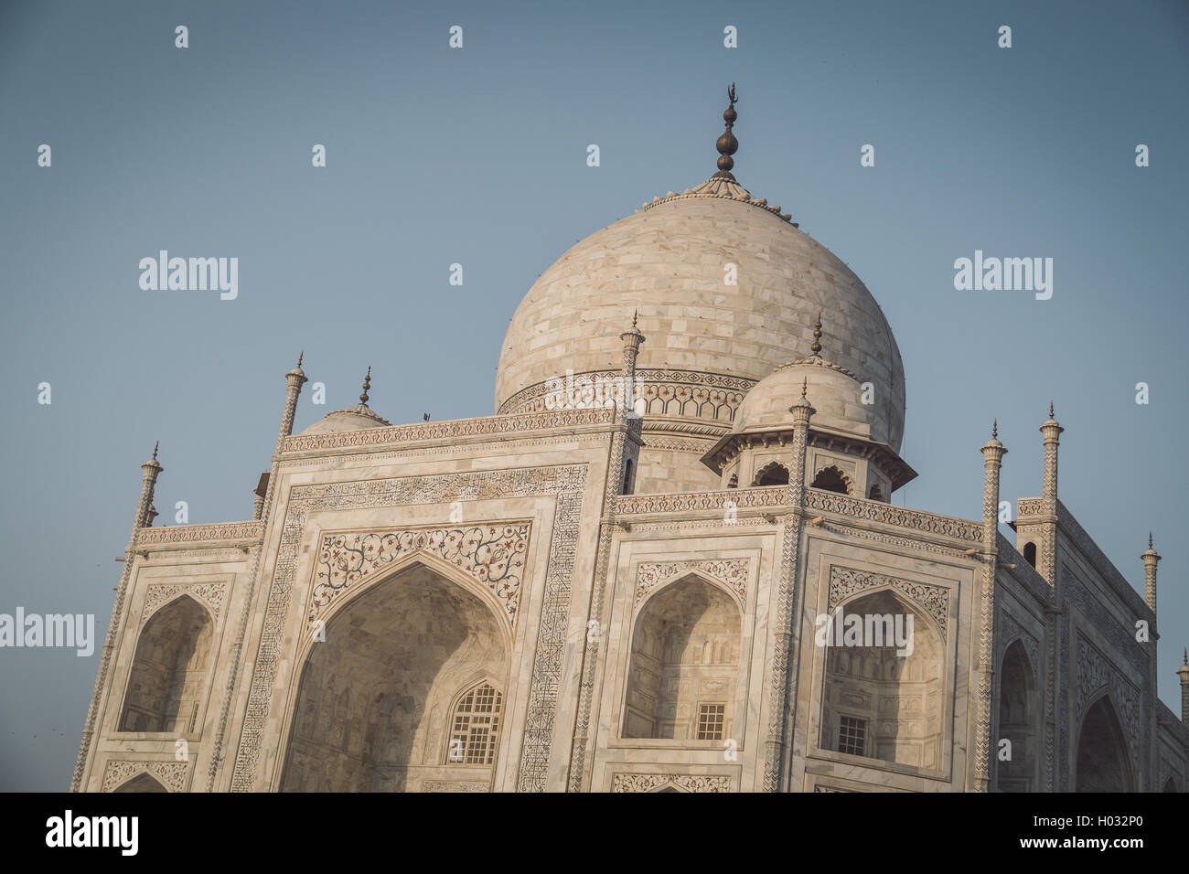Close up view of Taj Mahal from North-East side. Post-processed with ...