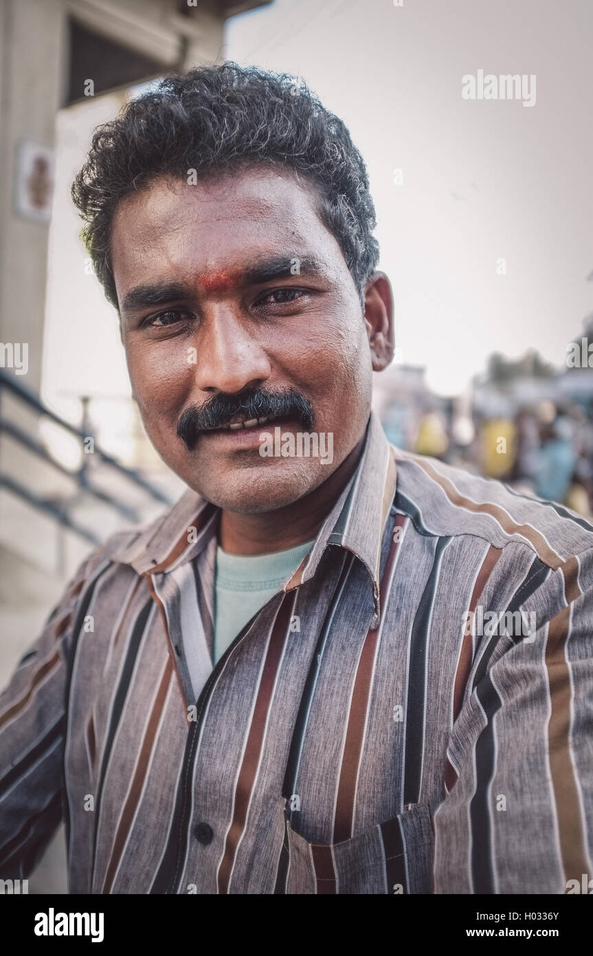 Man on typical indian street hi-res stock photography and images - Alamy