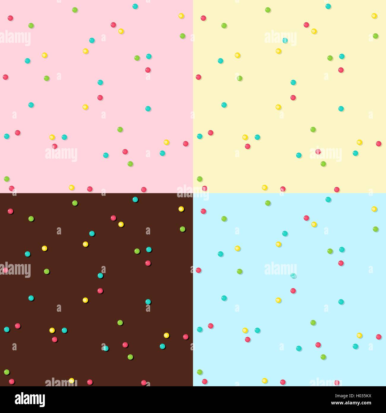 Confectionery patterns Stock Vector Images - Alamy