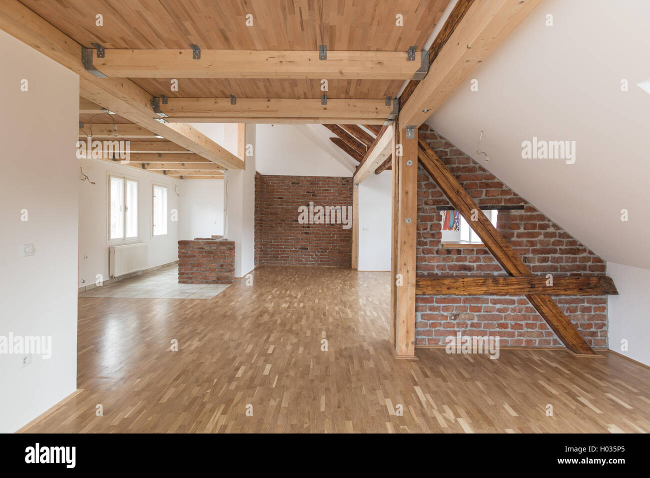 Interior of modern house with empty space Stock Photo - Alamy