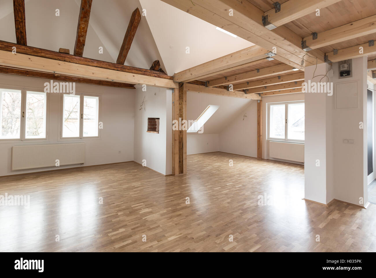 Interior of modern house with empty space Stock Photo - Alamy