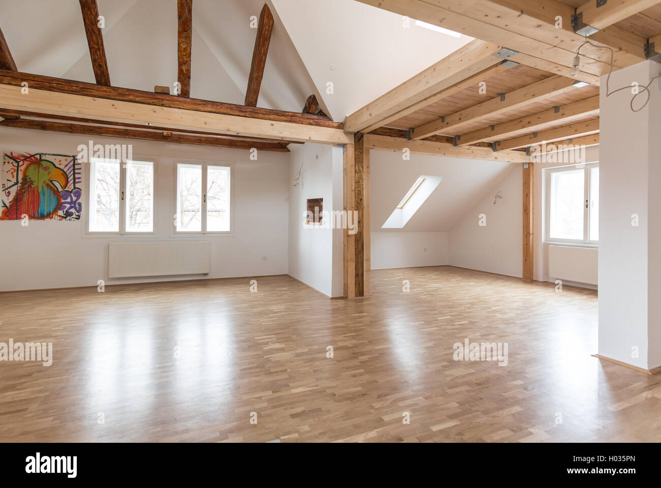 Interior of modern house with empty space Stock Photo - Alamy