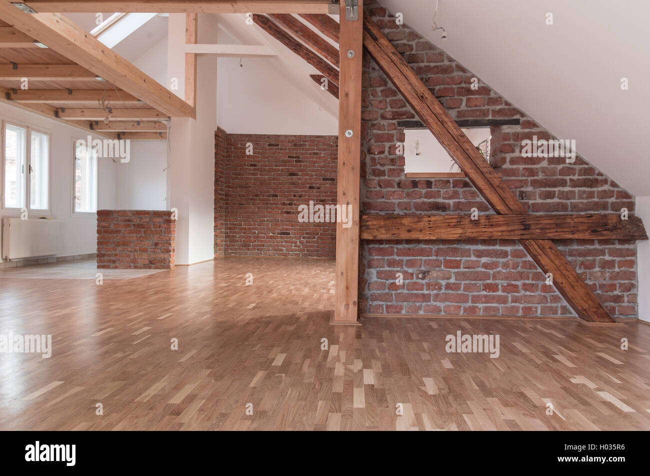 Interior of modern house with empty space Stock Photo - Alamy