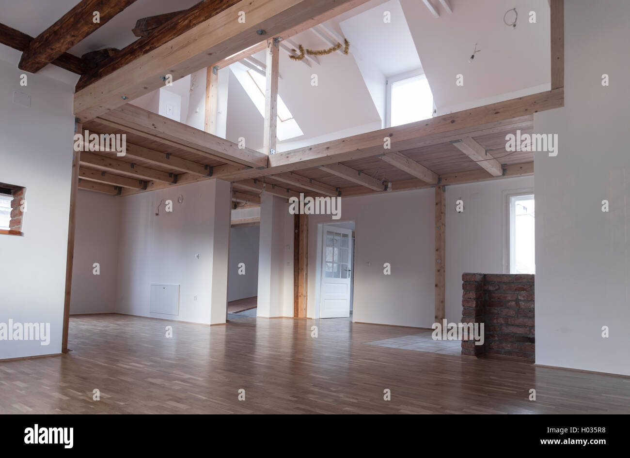 Interior of modern house with empty space Stock Photo - Alamy