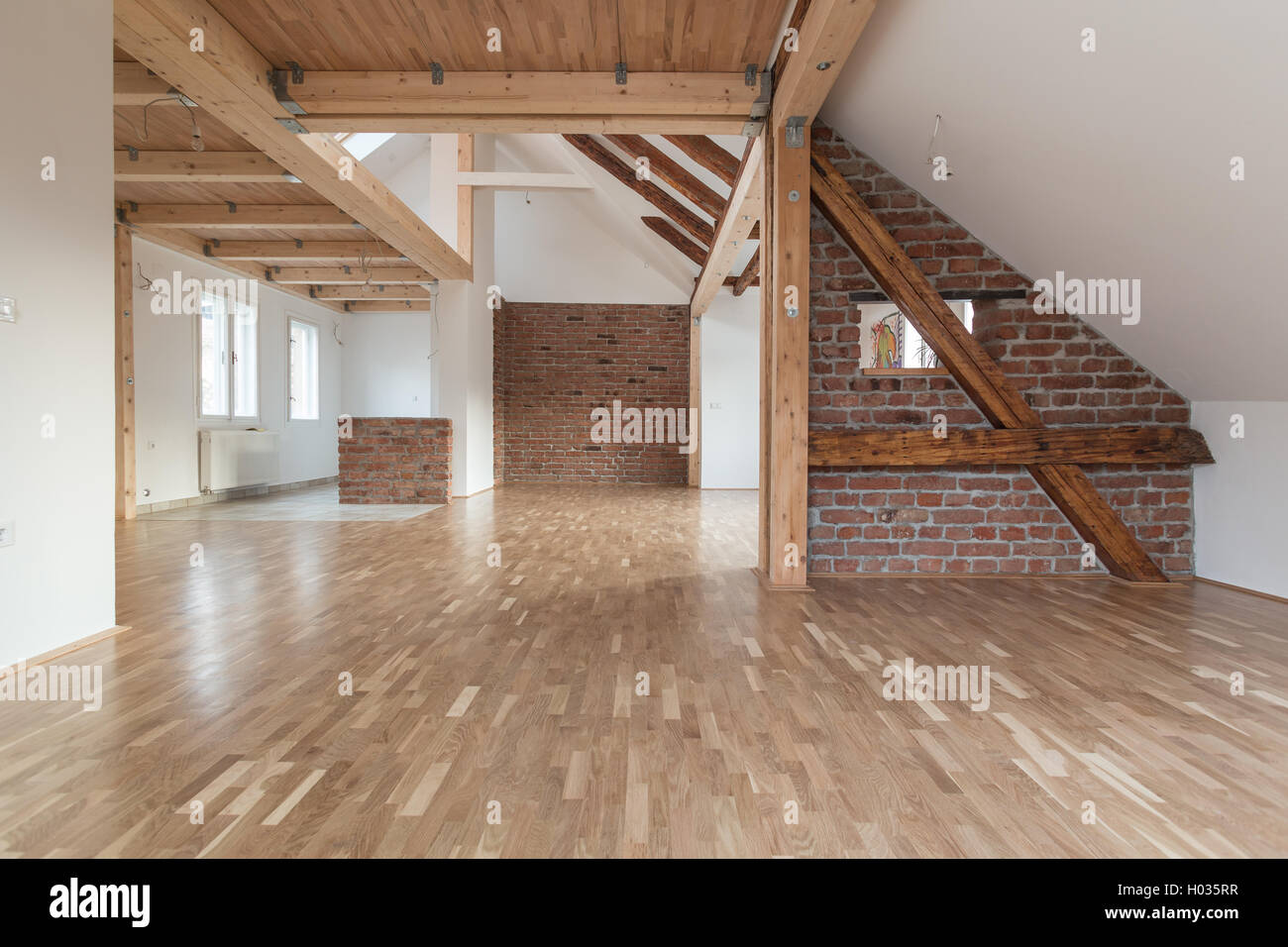 Interior of modern house with empty space Stock Photo - Alamy