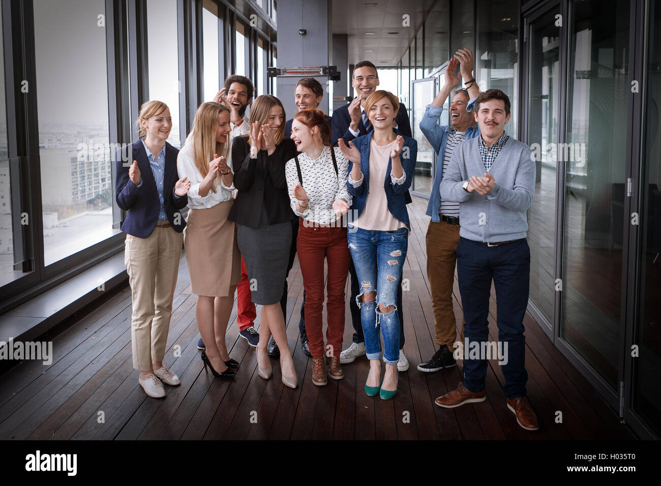 Clap hands doors hi-res stock photography and images - Alamy