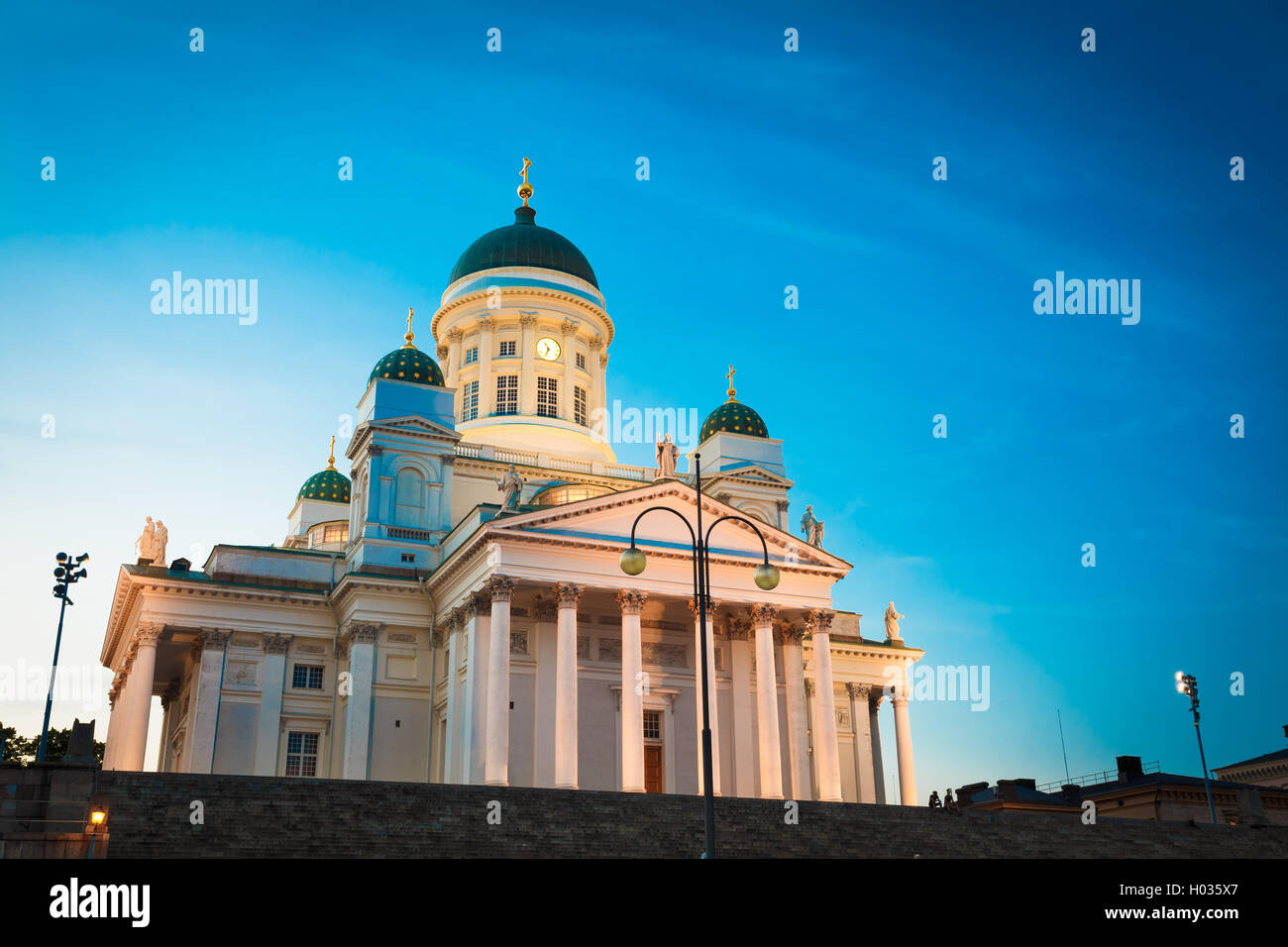 Finland Helsinki Lutheran Cathedral, Famous Landmark, Dome Building In ...