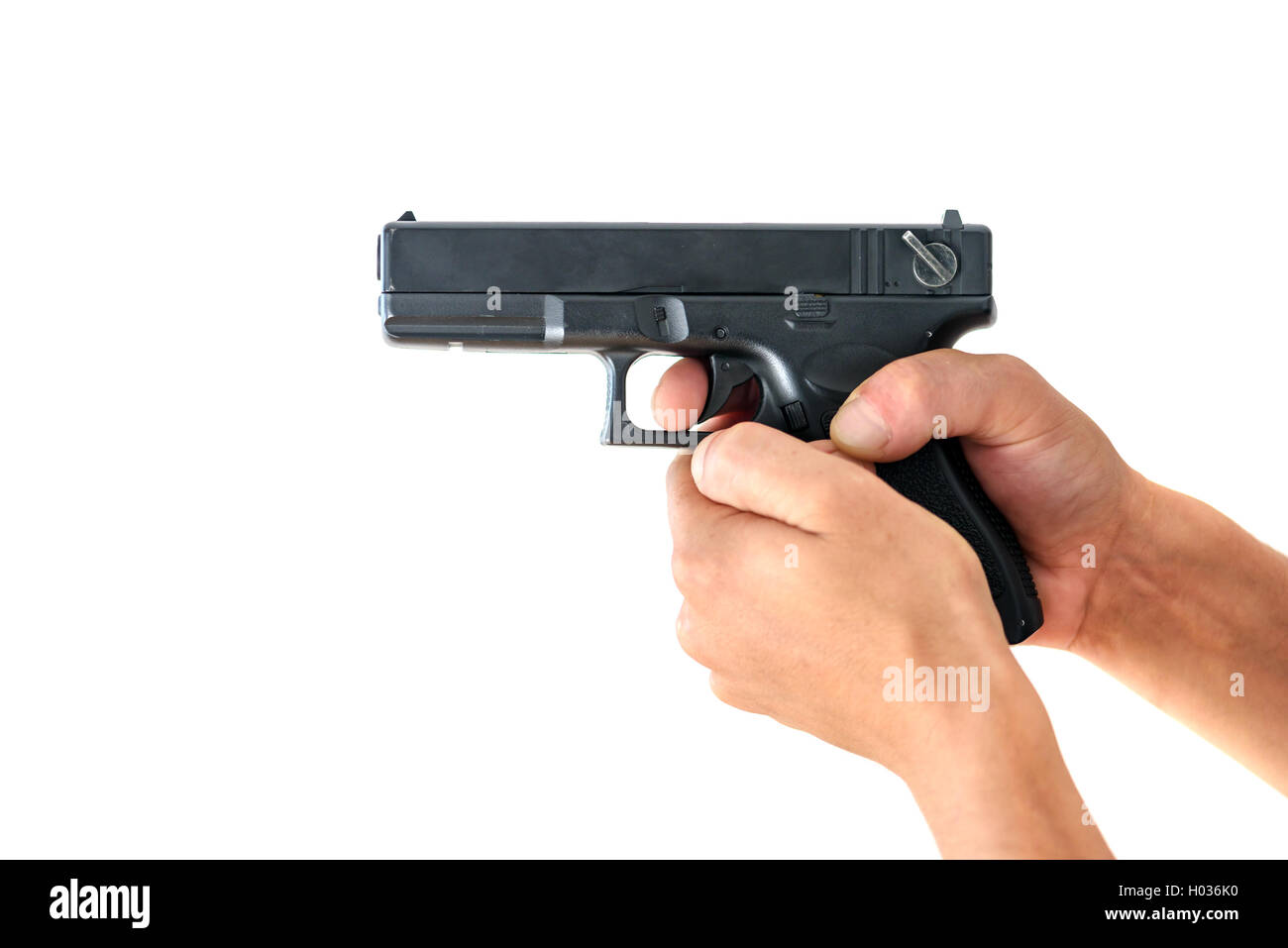 Hand gun hi-res stock photography and images - Alamy