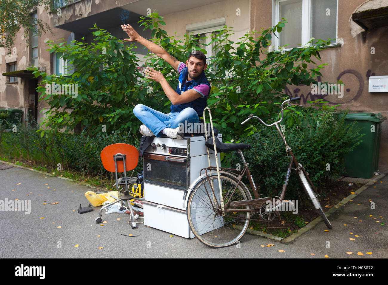 Young scrap hi-res stock photography and images - Alamy