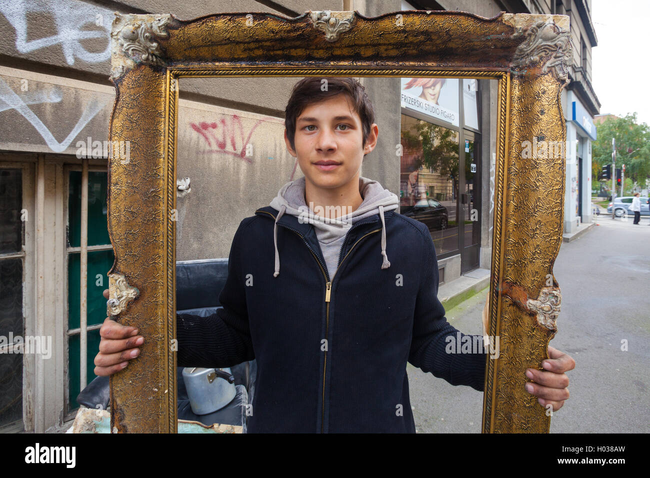 Boy garbage dump hi-res stock photography and images - Alamy