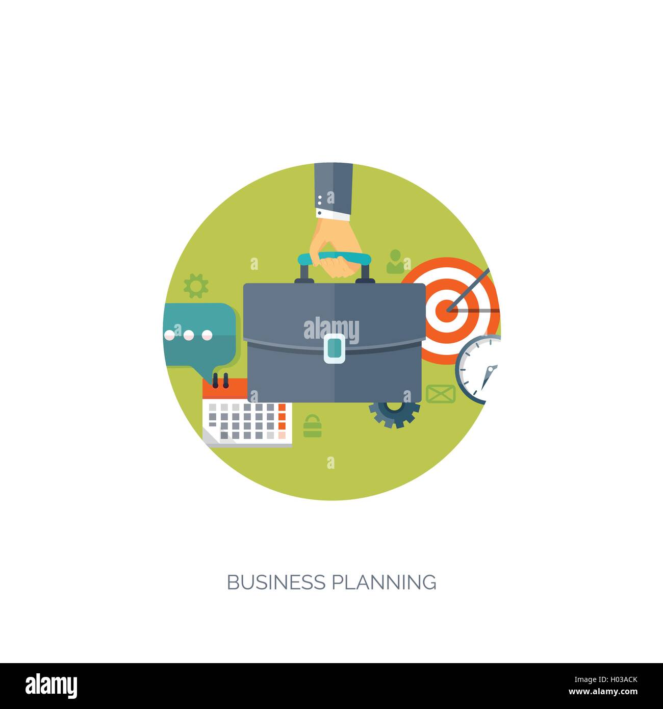 Vector illustration. Flat business background. Management ...