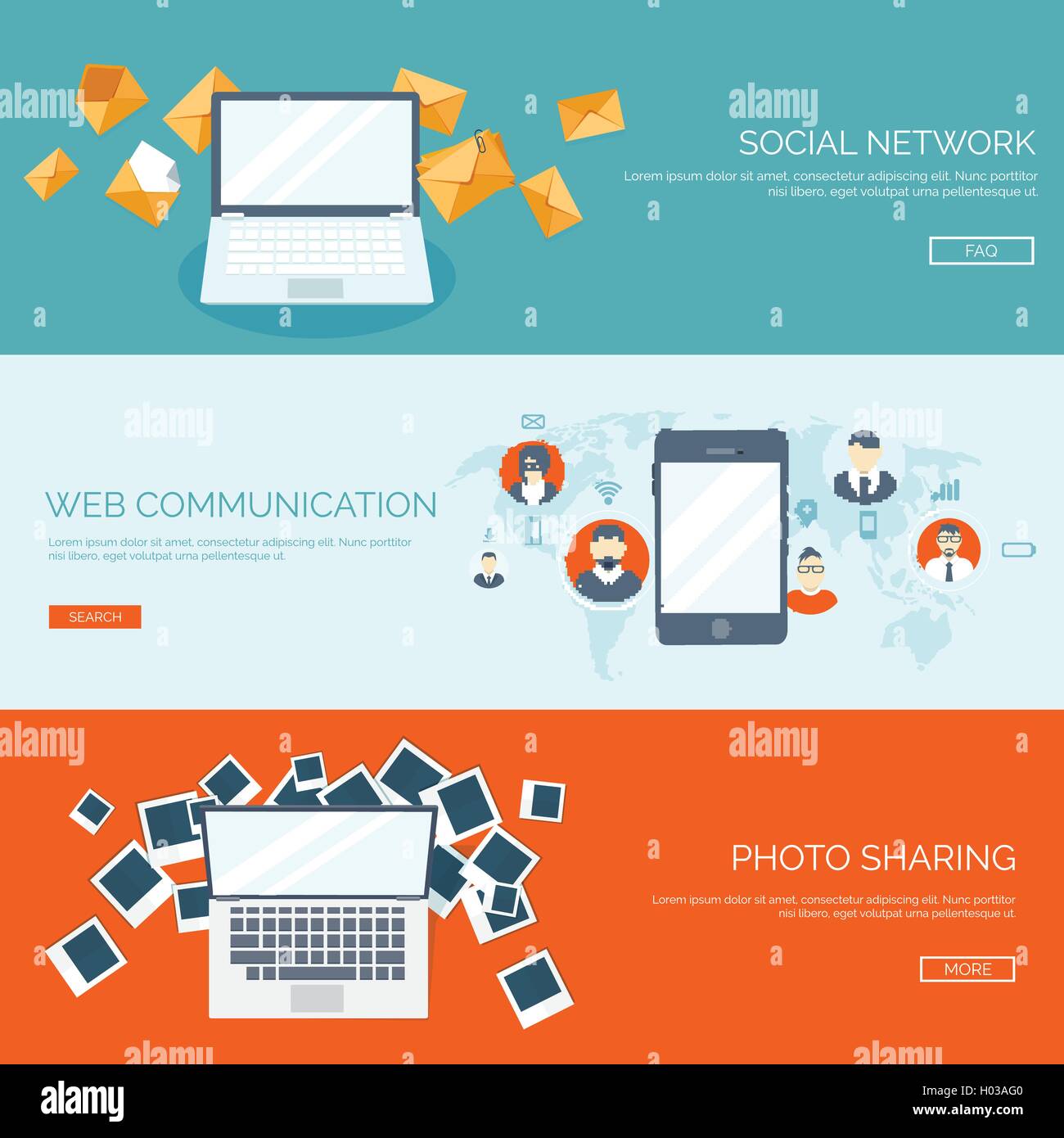 Vector illustration. Global communication. Social network,chatting ...