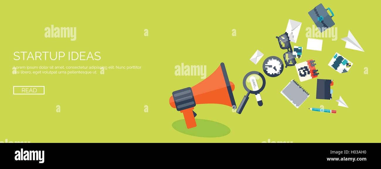 Vector illustration. Flat business background. Management ...