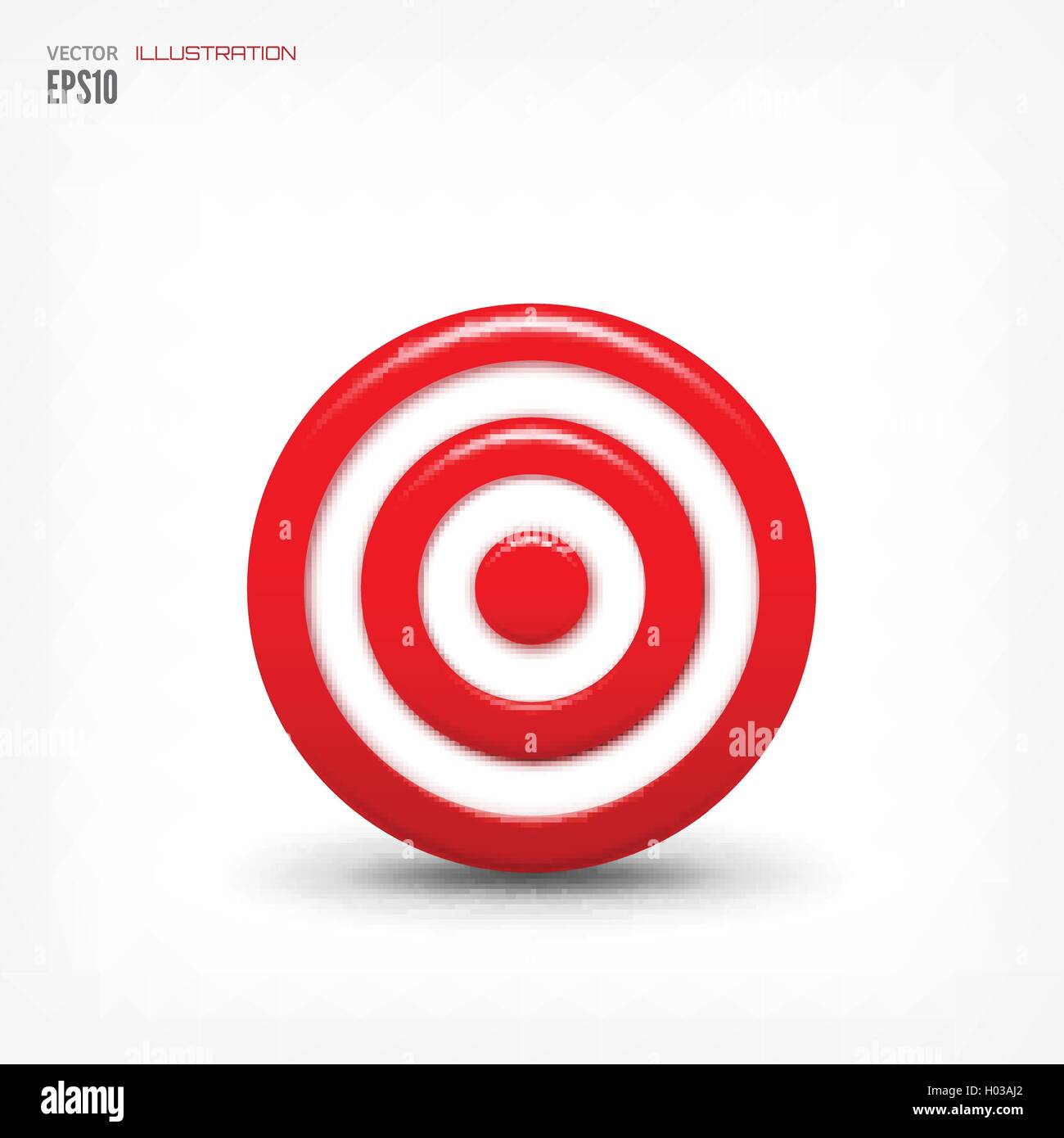 Target flat icon. Vector illustration . Military symbol Stock Vector ...