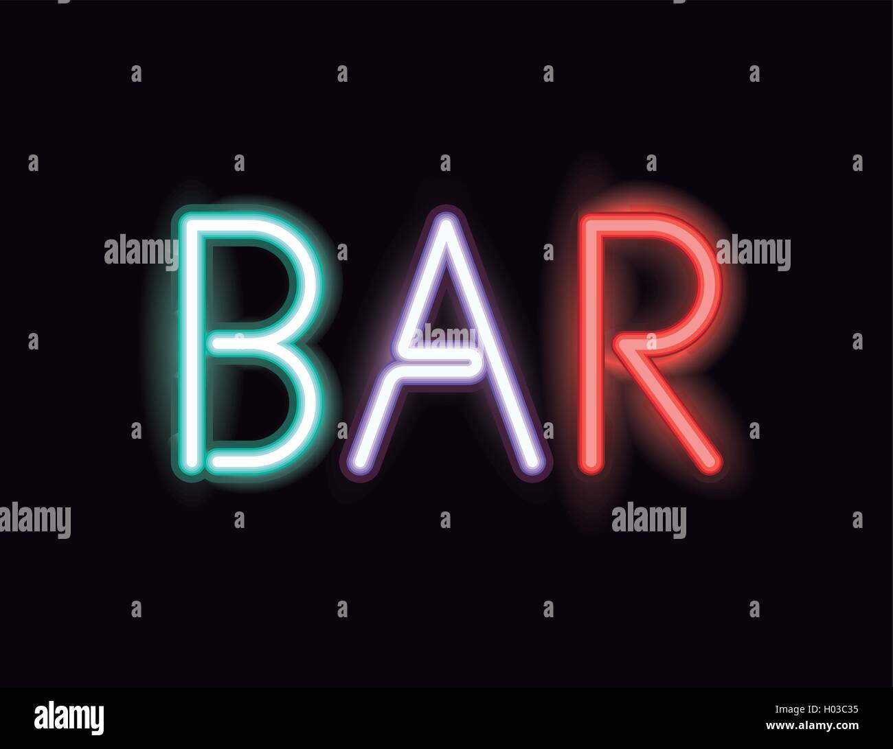 Neon font text design Stock Vector Image & Art - Alamy