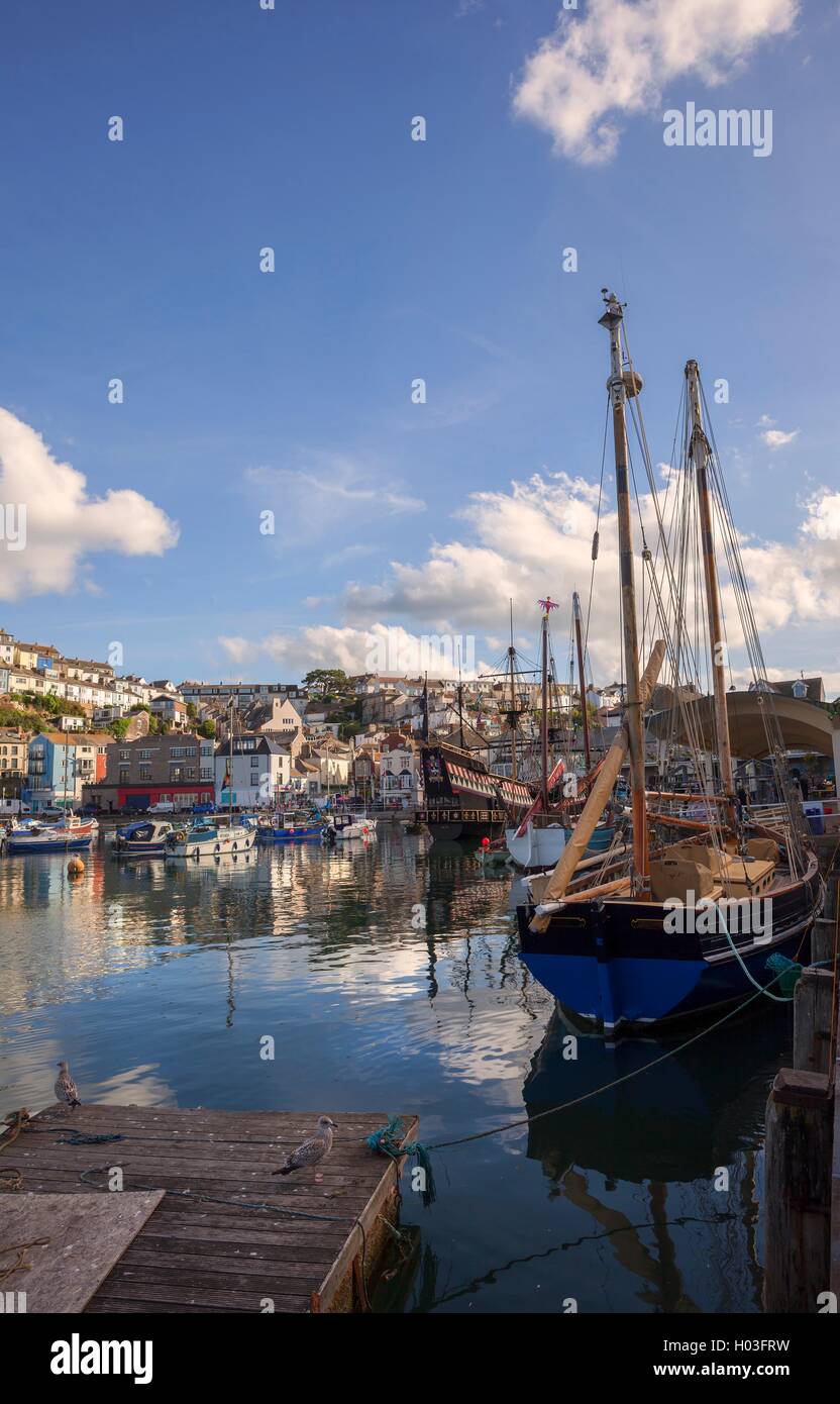 Brixham harbour, Devon, England Stock Photo - Alamy