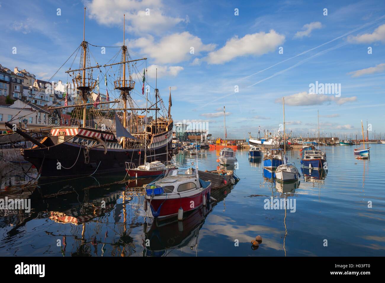 Brixham harbour, Devon, England Stock Photo - Alamy
