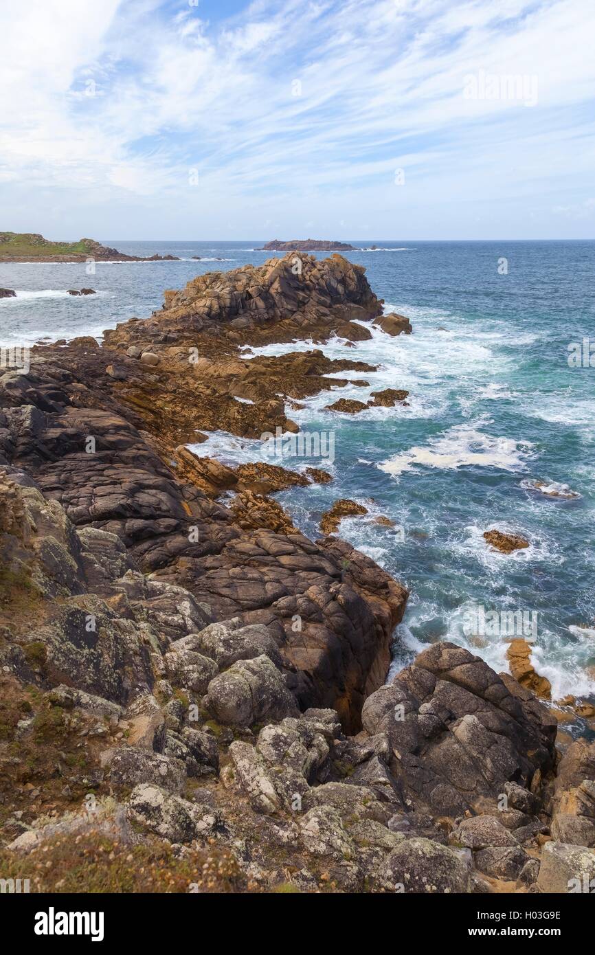 Hell Bay, Bryher, Isles of Scilly, England Stock Photo - Alamy