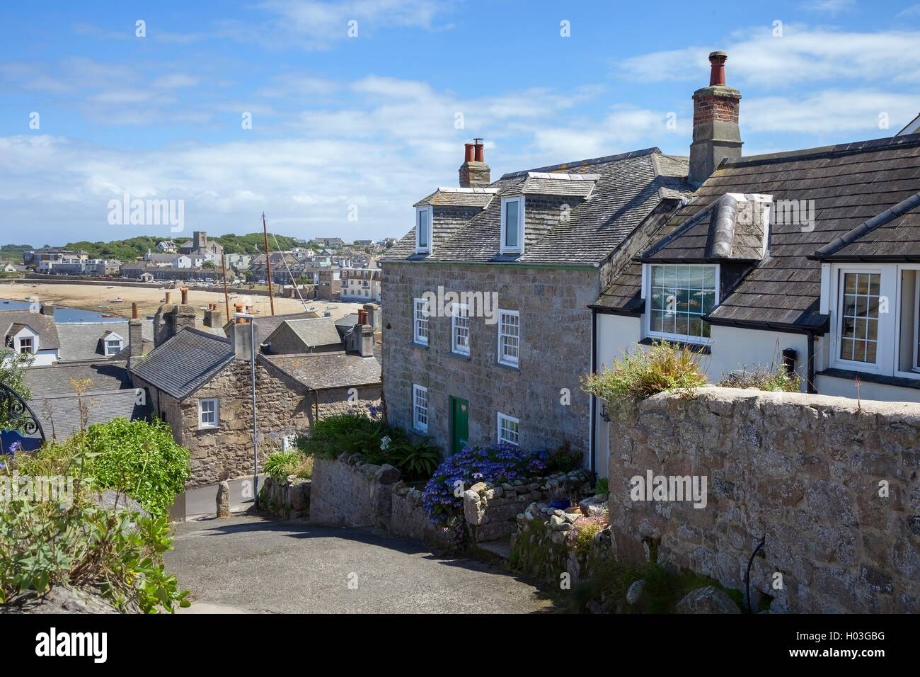 Hugh Town, St Mary's, Isles of Scilly, England Stock Photo - Alamy